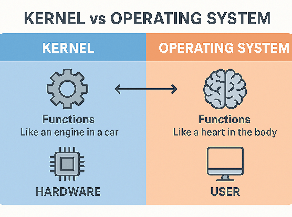 Kernel Vs Operating System: 7 Key Differences Explained - Hackinglovers.com