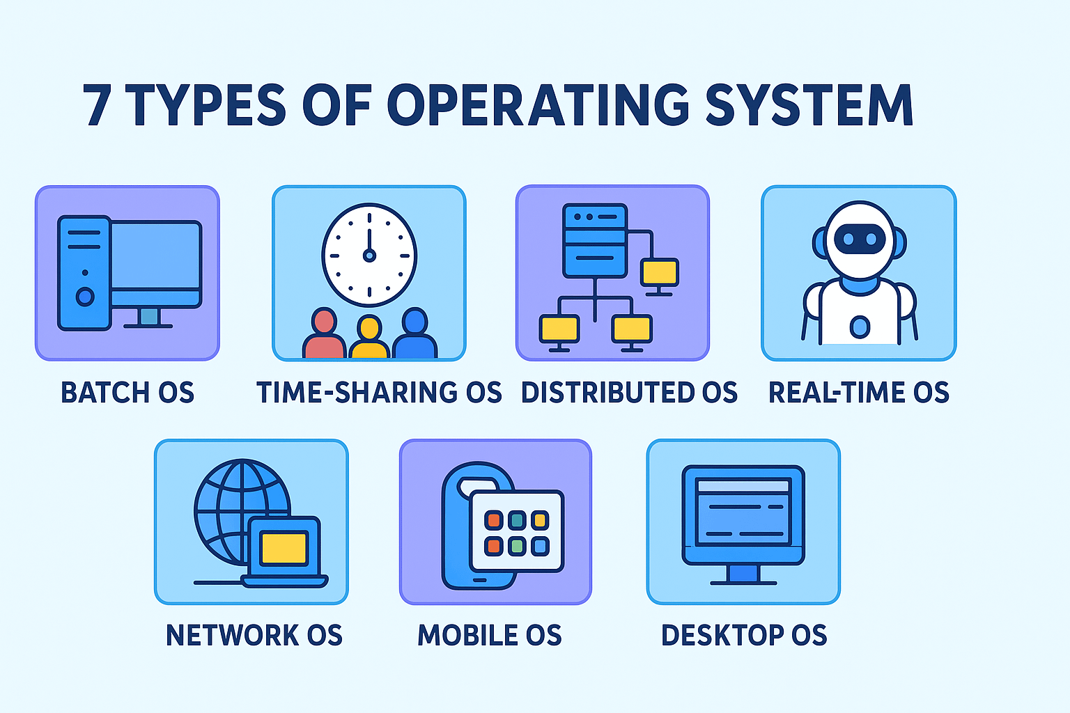 7 Types Of Operating System (2025) – Complete Guide With Examples ...